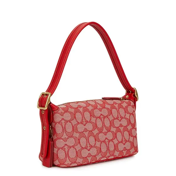 バッグ Coach Signature Accessory Pouch Red Coach Signature Accessory Pouch Red - メルカリ