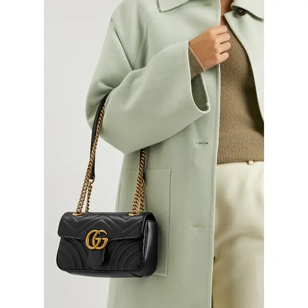Gucci Gg Marmont Mini Leather Shoulder Bag