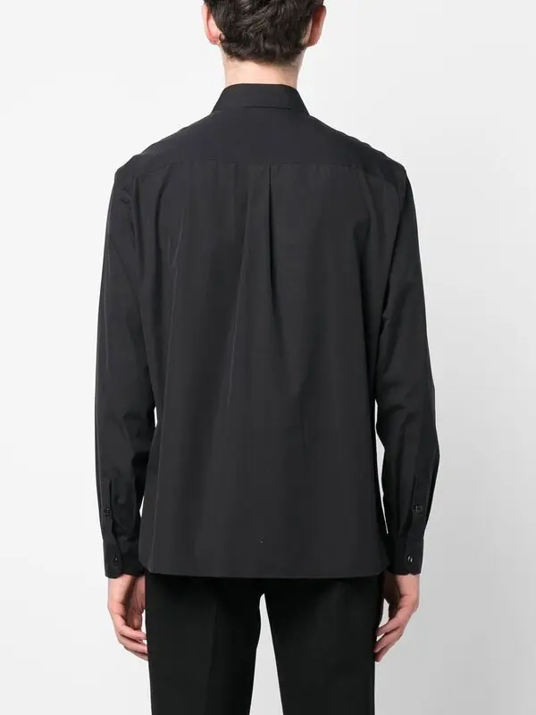 Dolce & Gabbana Logo-plaque Cotton-poplin Shirt