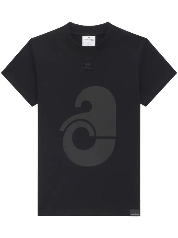 COURREGES Short-sleeve Cotton T-shirt