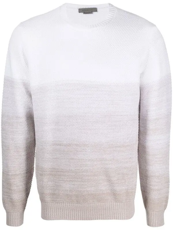 Corneliani Gradient-effect Knitted Jumper