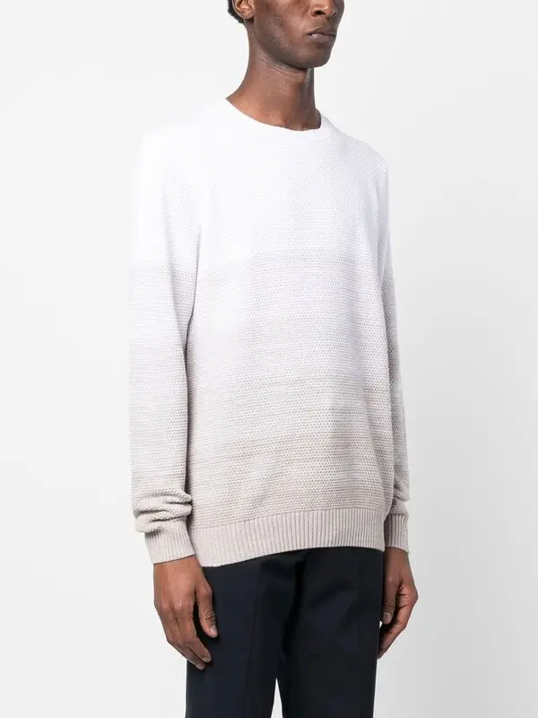 Corneliani Gradient-effect Knitted Jumper