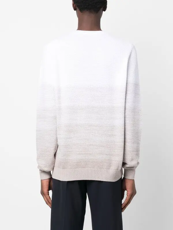Corneliani Gradient-effect Knitted Jumper