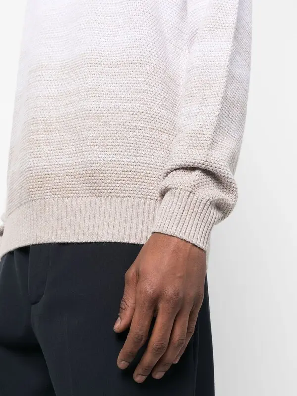 Corneliani Gradient-effect Knitted Jumper