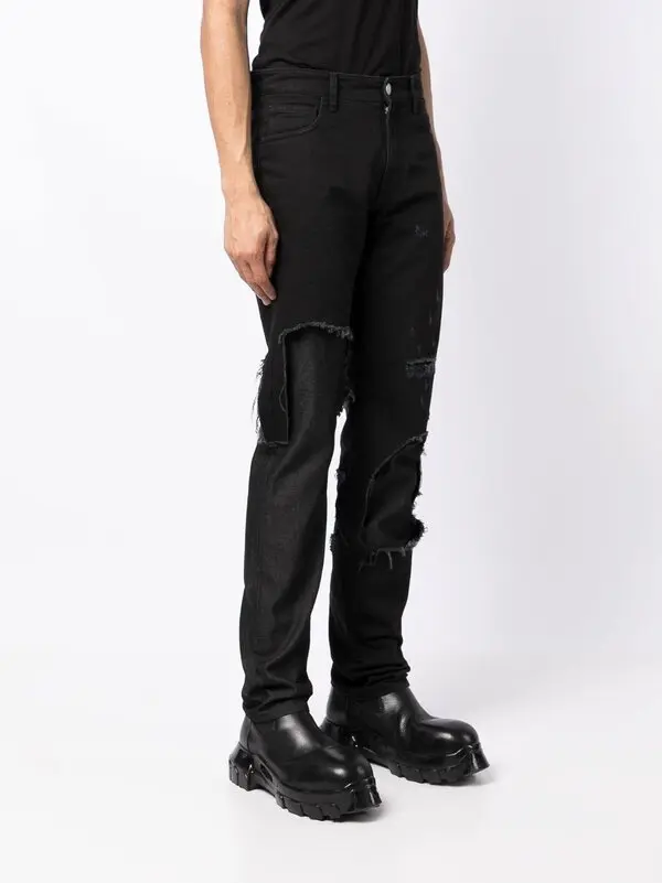 Raf Simons Distressed Slim-leg Jeans