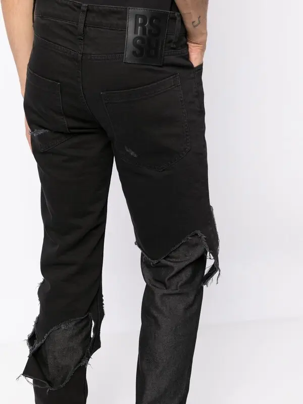 Raf Simons Distressed Slim-leg Jeans