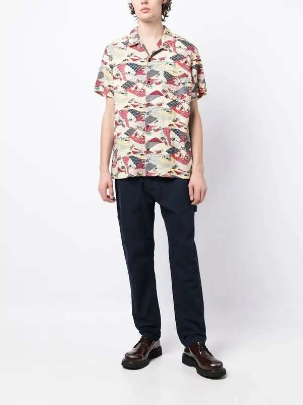 You Must Create Graphic-print Short-sleeve Shirt - Yellow