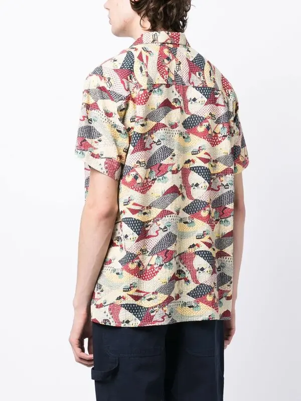 You Must Create Graphic-print Short-sleeve Shirt - Yellow