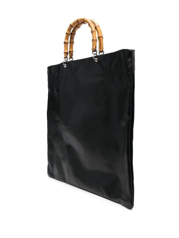 JIL SANDER Bamboo-handle Leather Tote Bag
