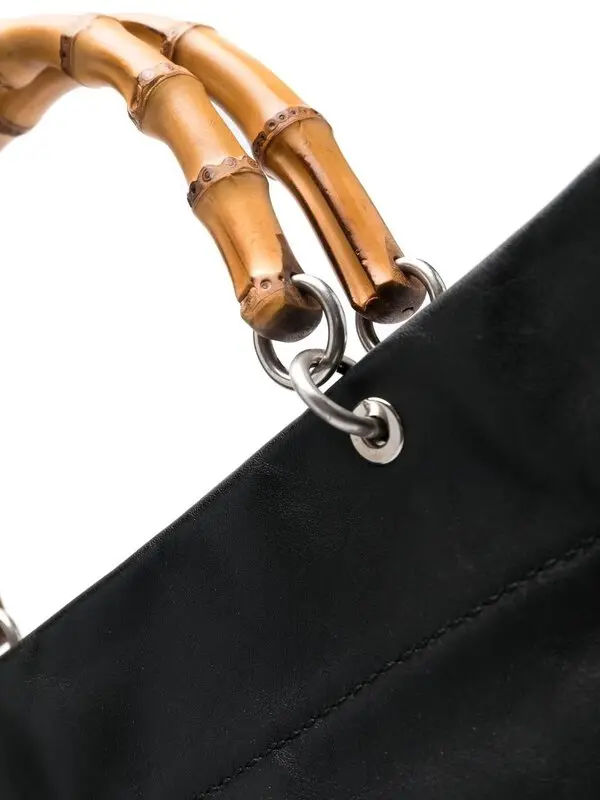 JIL SANDER Bamboo-handle Leather Tote Bag
