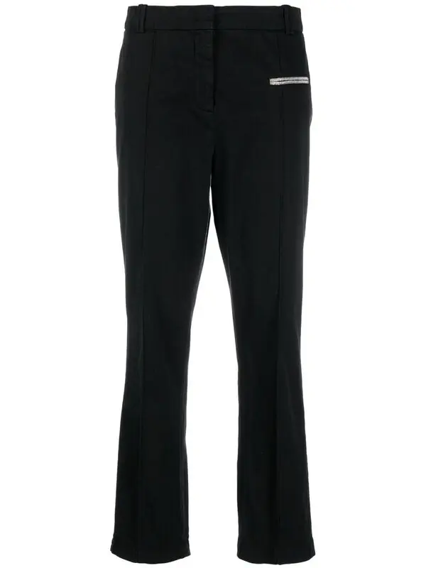 Fabiana Filippi Straight-leg Trousers - Black
