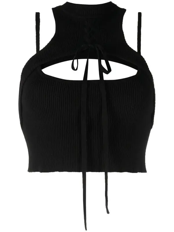 Monse Cut-out Ribbed Top