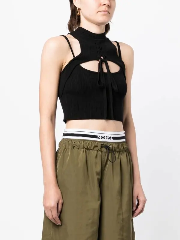 Monse Cut-out Ribbed Top