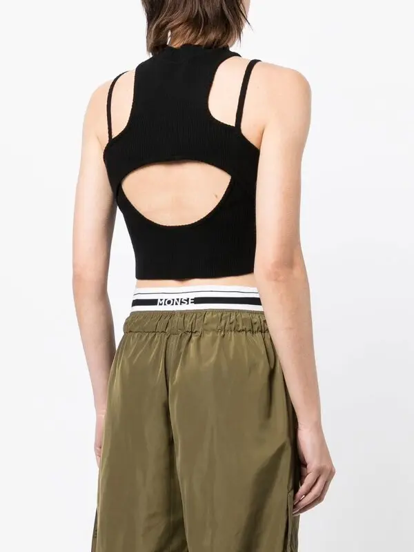 Monse Cut-out Ribbed Top