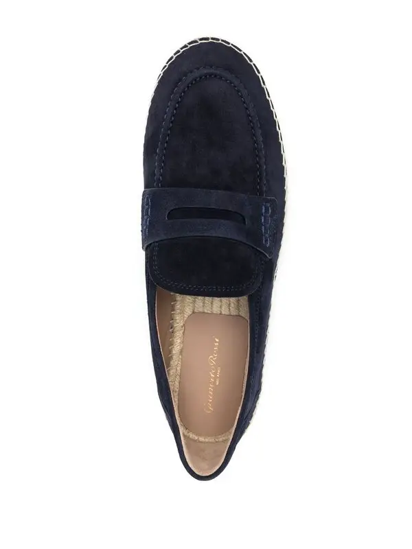 GIANVITO ROSSI Suede Espadrilles - Blue