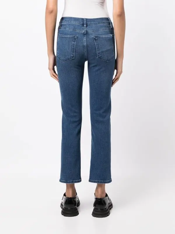 FRAME High-rise Straight-leg Jeans