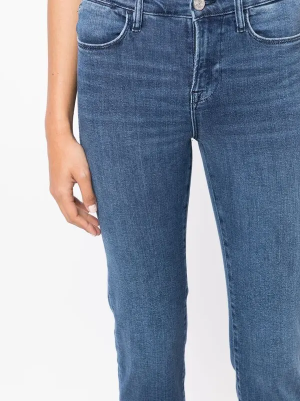 FRAME High-rise Straight-leg Jeans