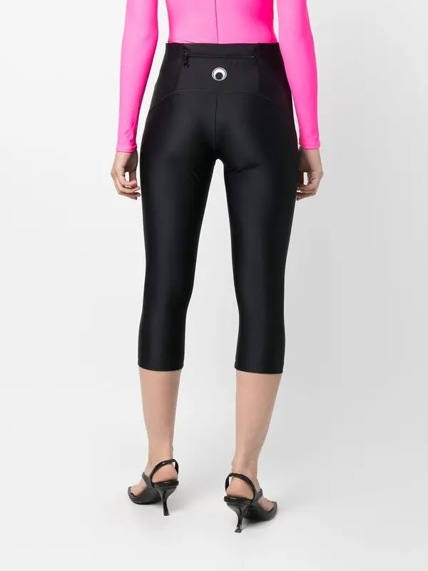 MARINE SERRE Regenerated Active Cropped Leggings