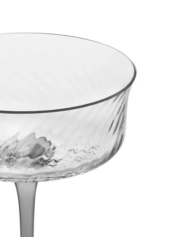Dolce & Gabbana Hand-blown Murano Champagne Coupe - White