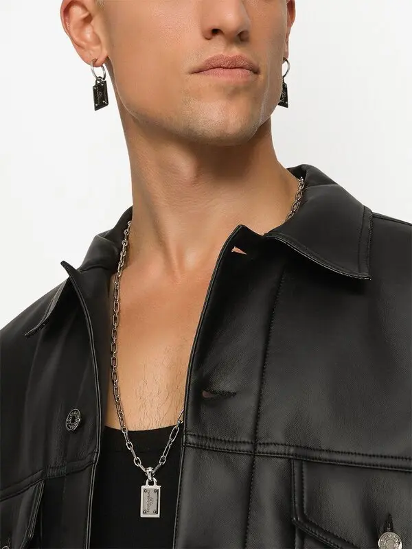 Dolce & Gabbana Logo-tag Drop Earrings