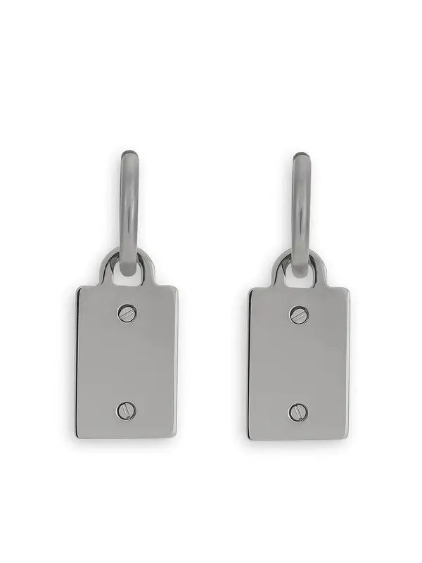 Dolce & Gabbana Logo-tag Drop Earrings