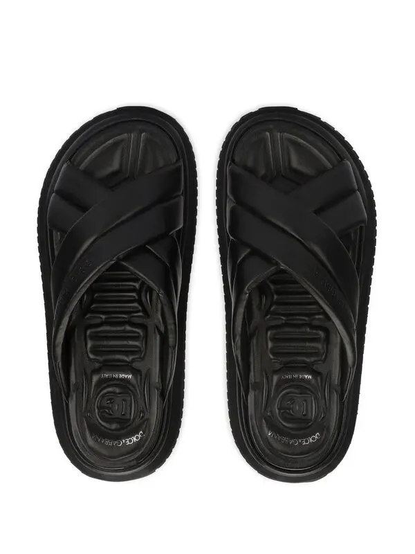 Dolce & Gabbana Crossover-strap Flat Sandals
