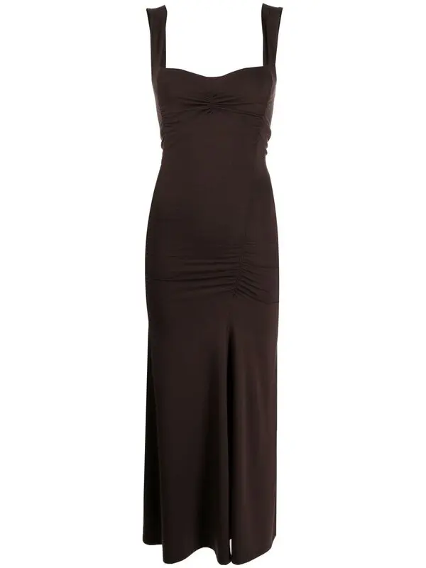 REFORMATION Suvi Ruched Midi Dress