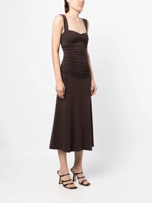 REFORMATION Suvi Ruched Midi Dress