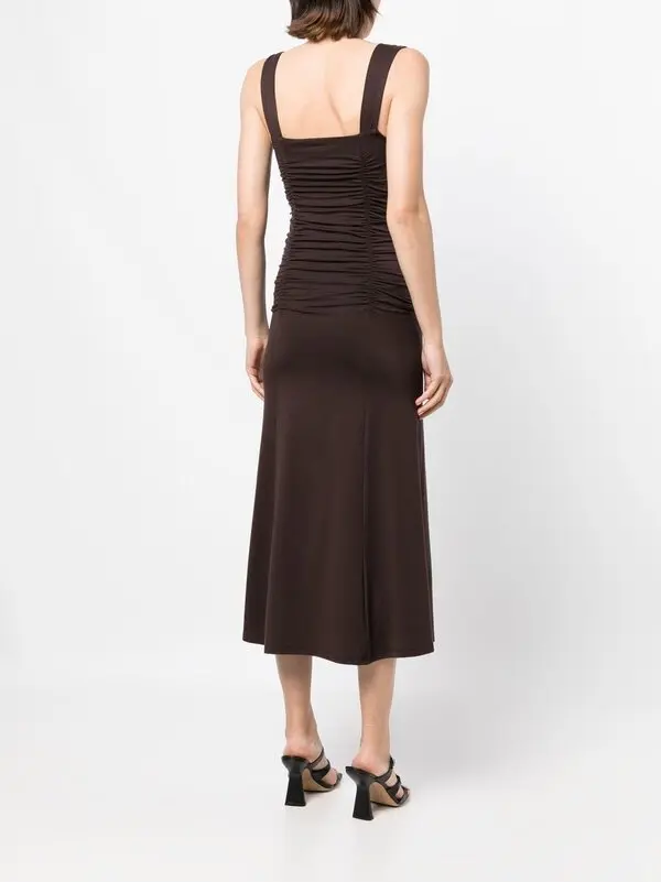 REFORMATION Suvi Ruched Midi Dress