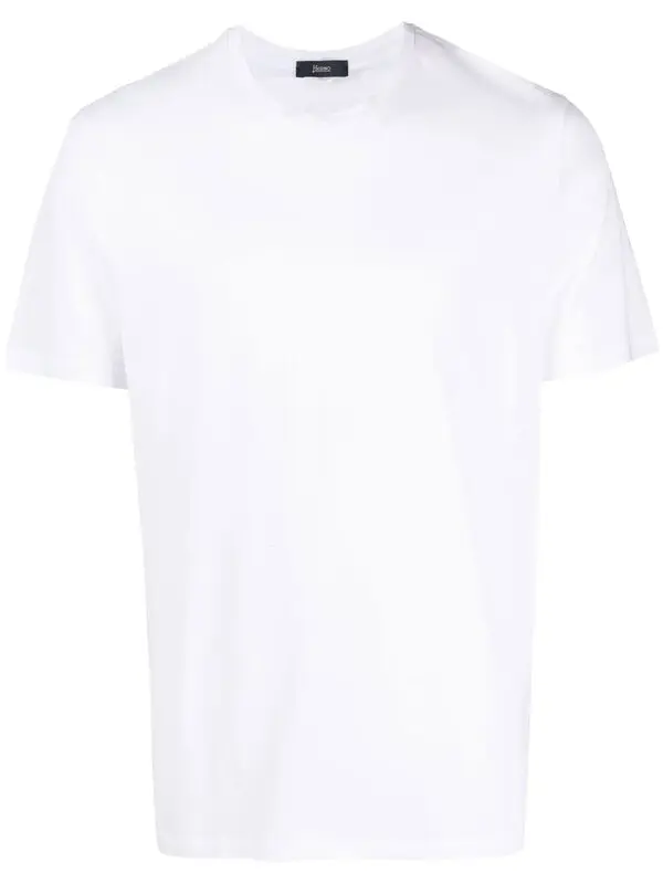 Herno Logo-plaque Cotton T-shirt - White