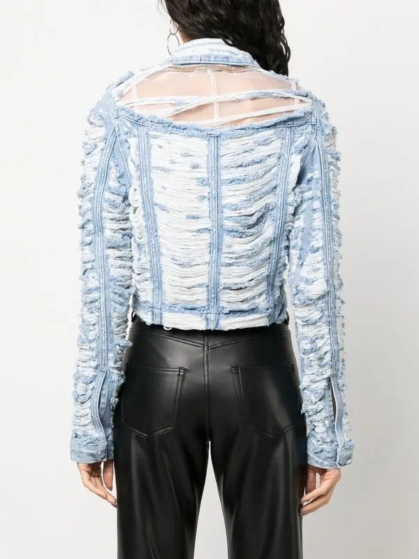 DIESEL® De-slimmy-fsc Denim Cropped Jacket