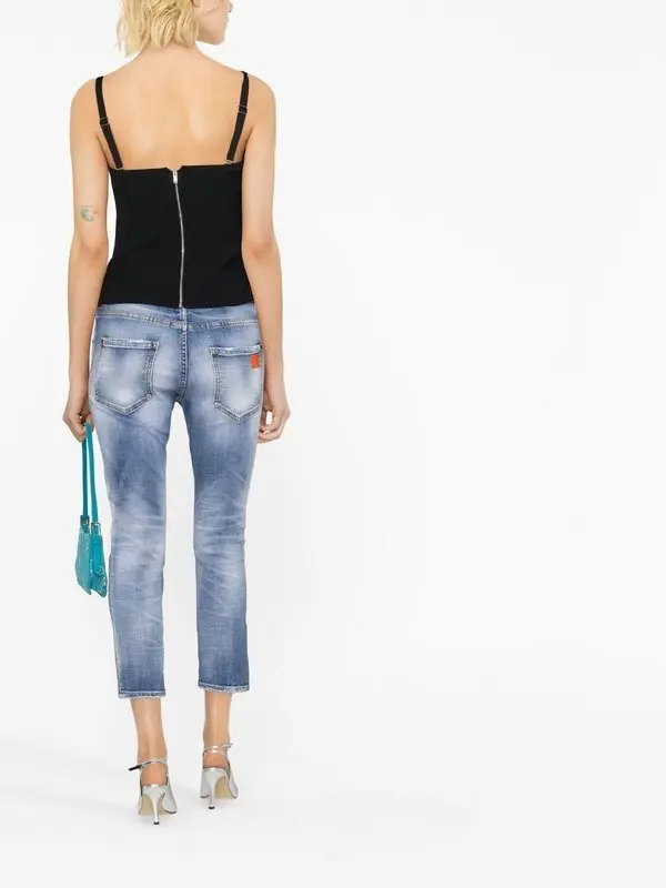 Dsquared2 Distressed-effect Cropped Jeans
