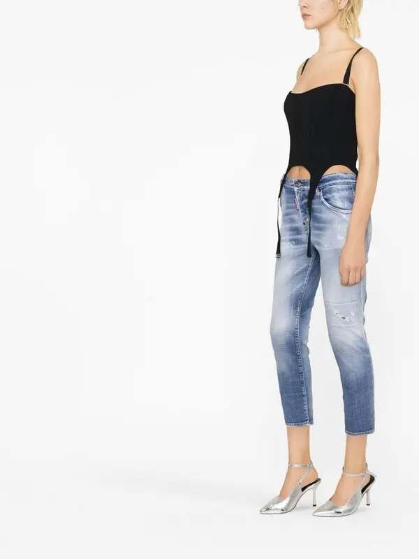 Dsquared2 Distressed-effect Cropped Jeans