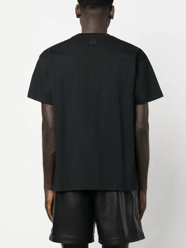 Raf Simons Logo-print Cotton T-shirt - Black