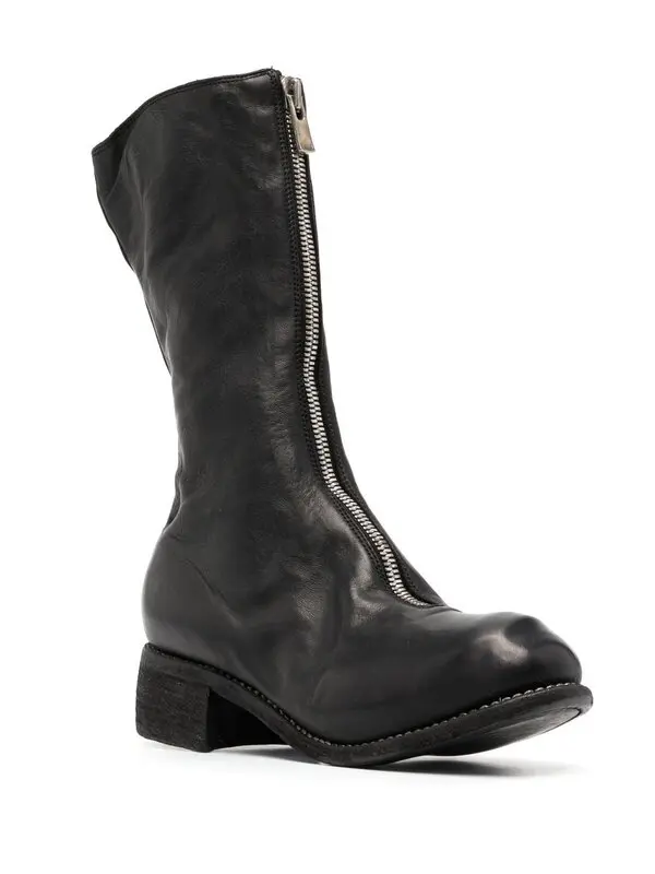 Guidi Front-zip 45mm Leather Boots