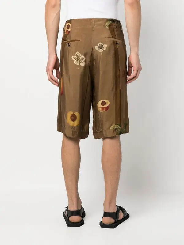 UMA WANG Fruit-print Shorts