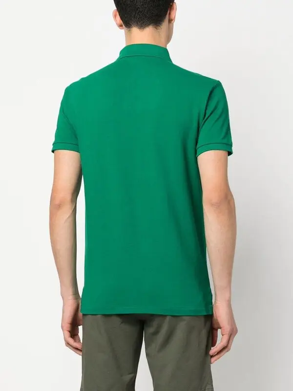 Polo Ralph Lauren Embroidered-logo Detail Polo Shirt - Green