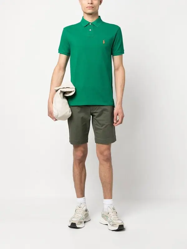Polo Ralph Lauren Off-centre Fastening Chino Shorts - Green