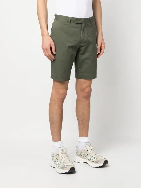Polo Ralph Lauren Off-centre Fastening Chino Shorts - Green