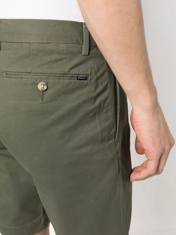 Polo Ralph Lauren Off-centre Fastening Chino Shorts - Green