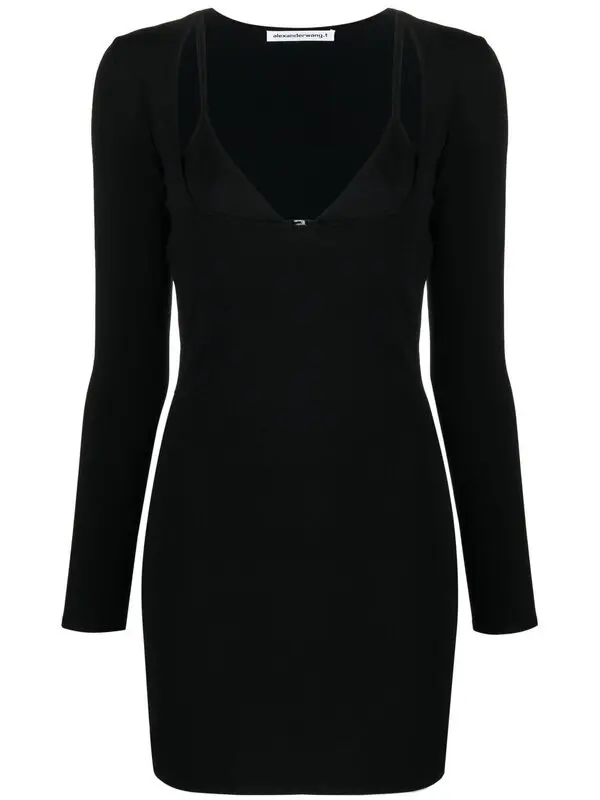 Alexander Wang Layered Neckline Detail Dress