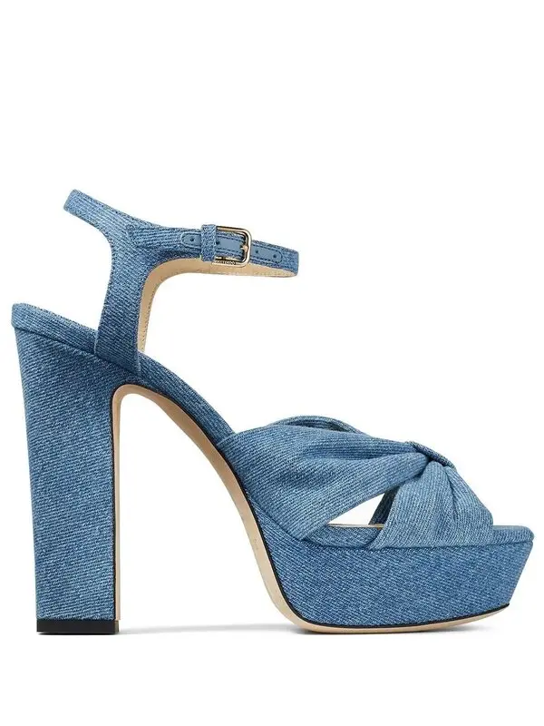 JIMMY CHOO Denim High-heel Sandals