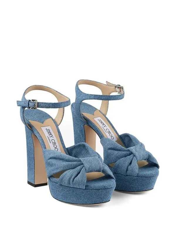 JIMMY CHOO Denim High-heel Sandals