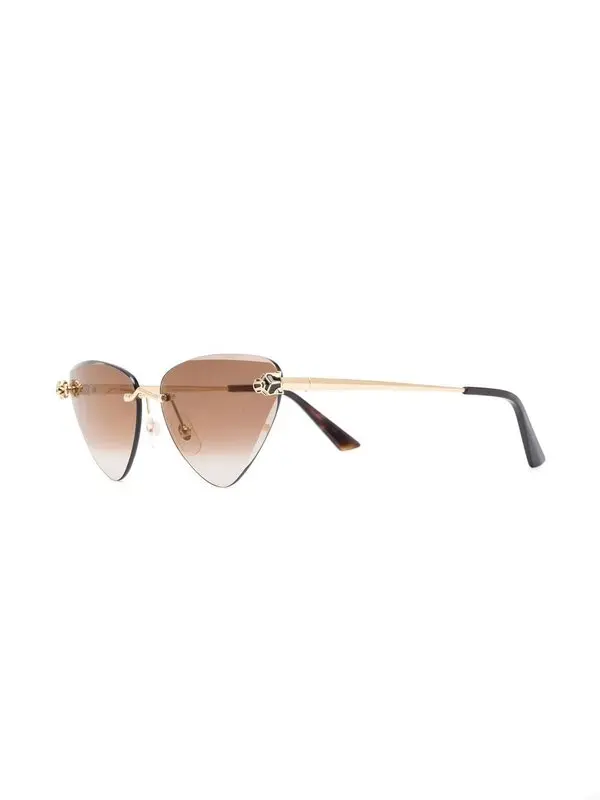 Cartier Panther-plaque Cat-eye Sunglasses