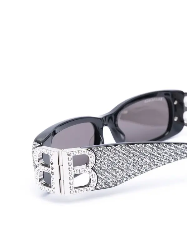 Balenciaga Crystal-Embellished Square-Frame Sunglasses  display picture 2