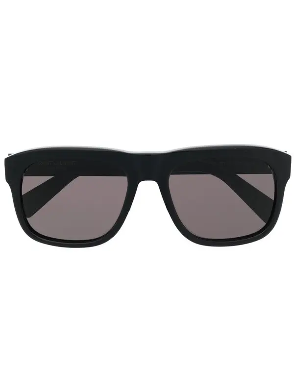 Saint Laurent Square Frame Sunglasses - Black