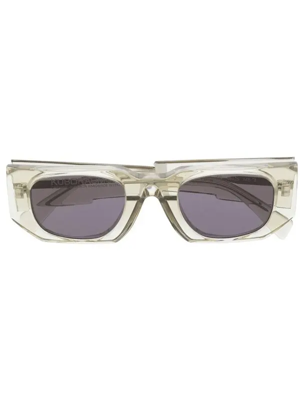 KUBORAUM Rectangle-frame Tinted Sunglasses - Green