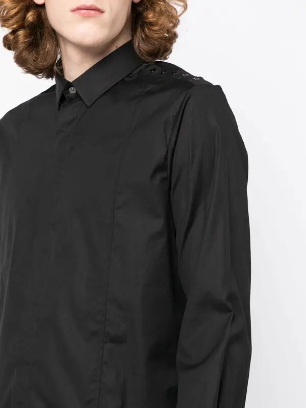 LES HOMMES Eyelet-embellished Shirt