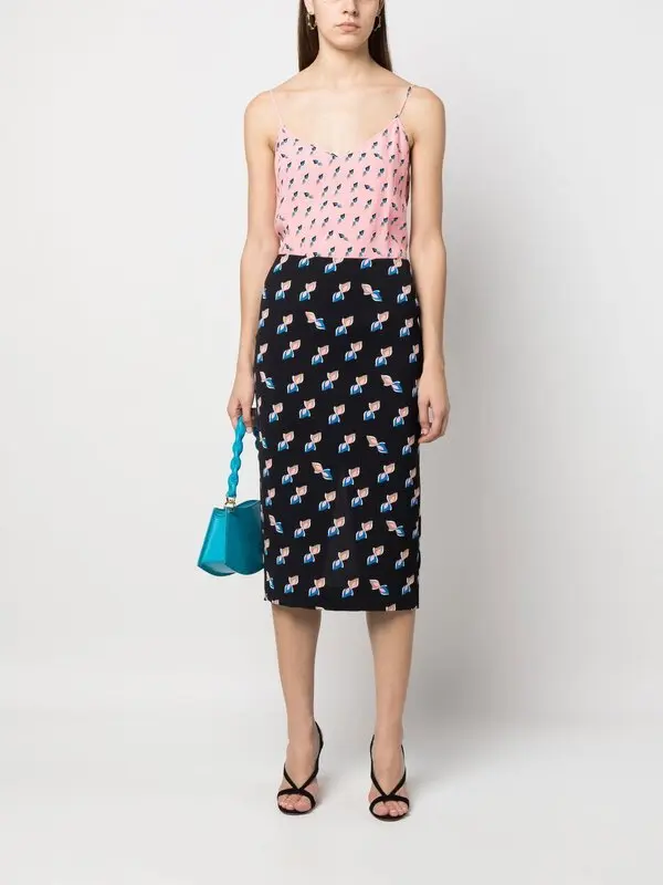 Diane Von Furstenberg Graphic-print Top