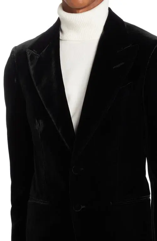 TOM FORD Shelton Fluid Velvet Cocktail Jacket